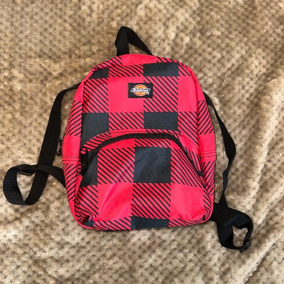 Dickies | Bags | Dickies Red And Black Buffalo Check Mini Backpack ...